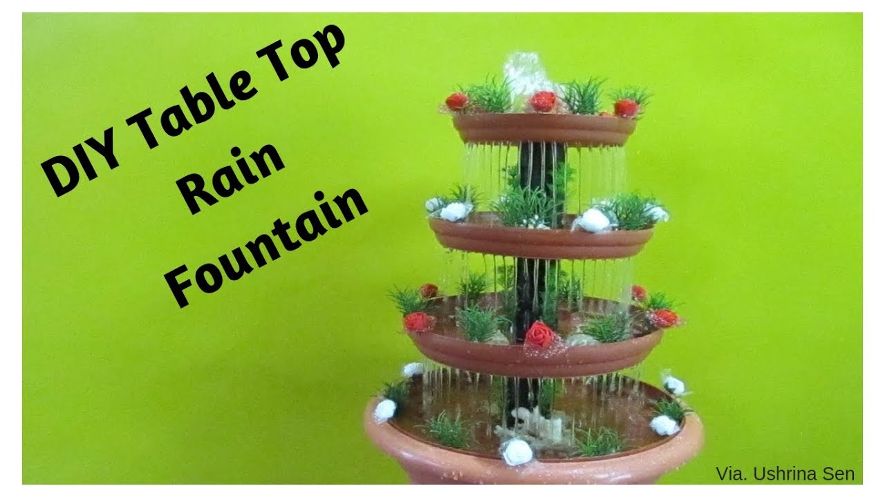 DIY Table Top Rain Fountain - YouTube