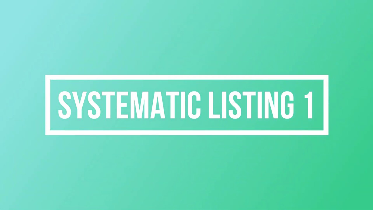 Secondary Mathematics | Systematic Listing 1 - YouTube