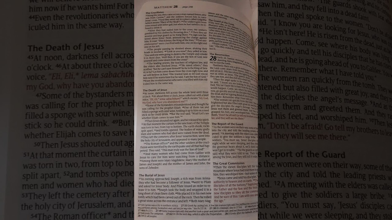 MATTHEW 27:32-54 - YouTube