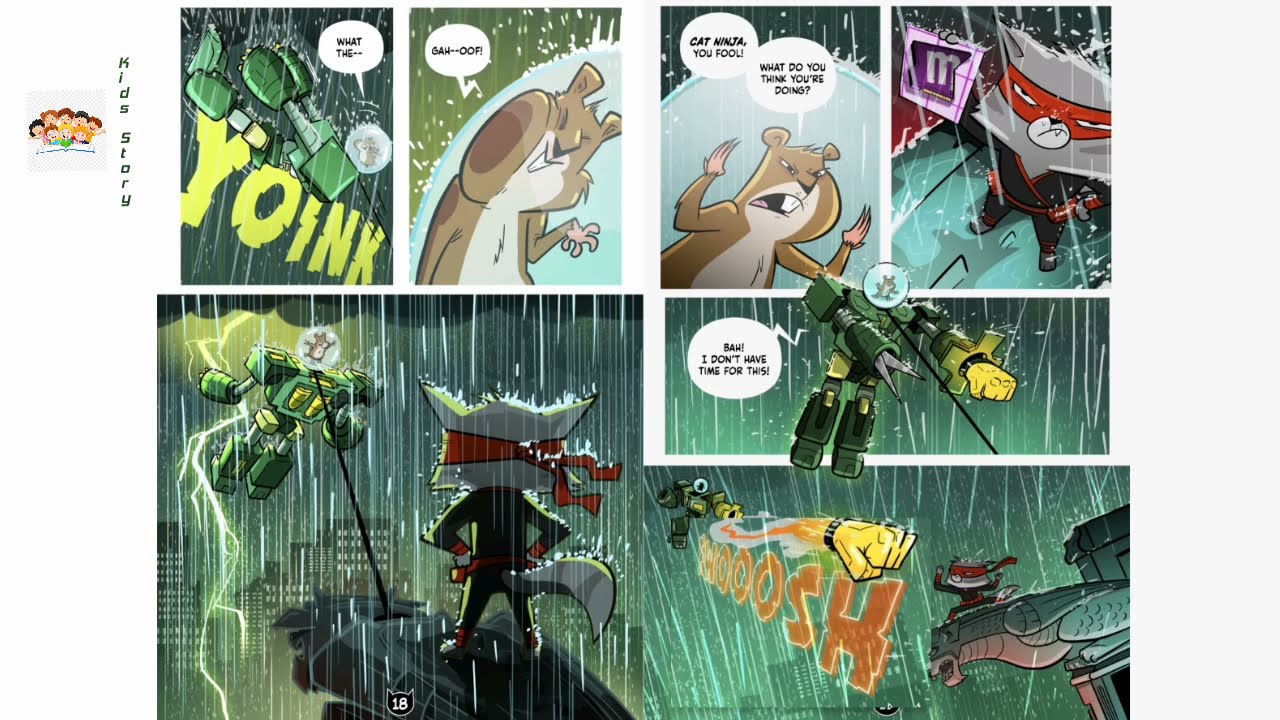 Kids Story with mural - Cat Ninja Book 4 - The Life and Times of the ...