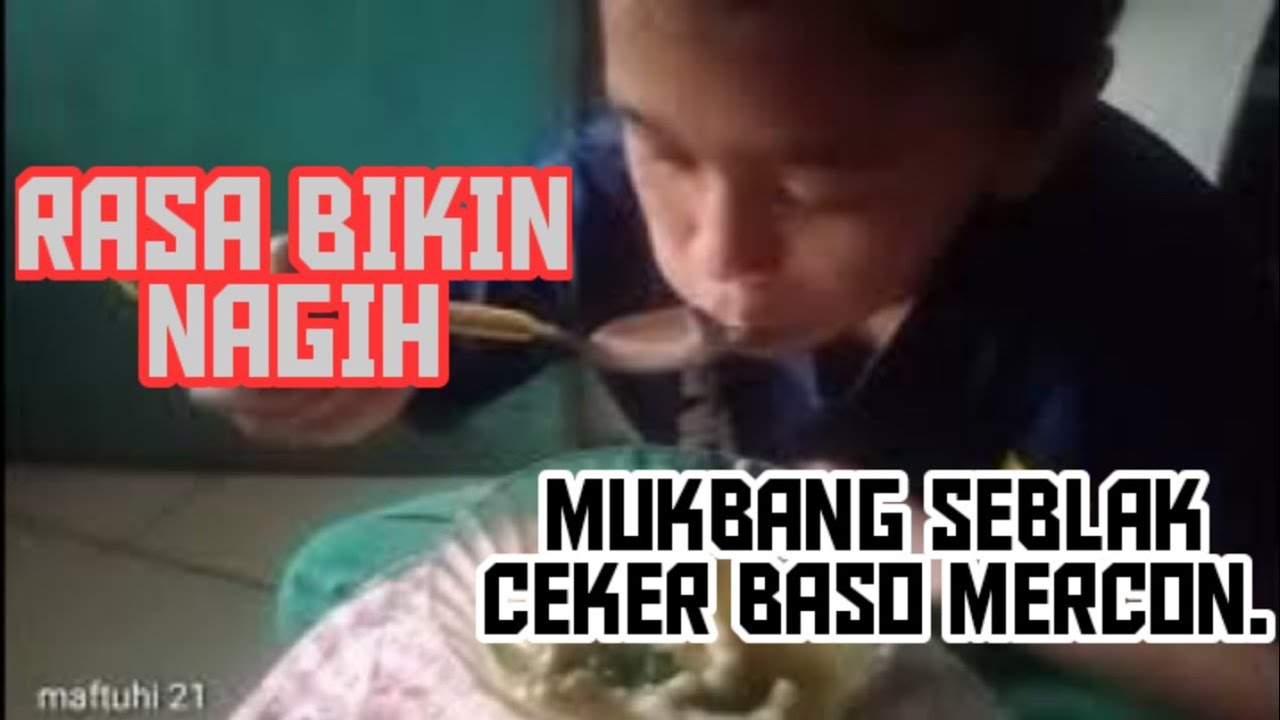 MUKBANG SEBLAK CEKER BASO MERCON RASA PEDAS NYA NAMPOL. - YouTube