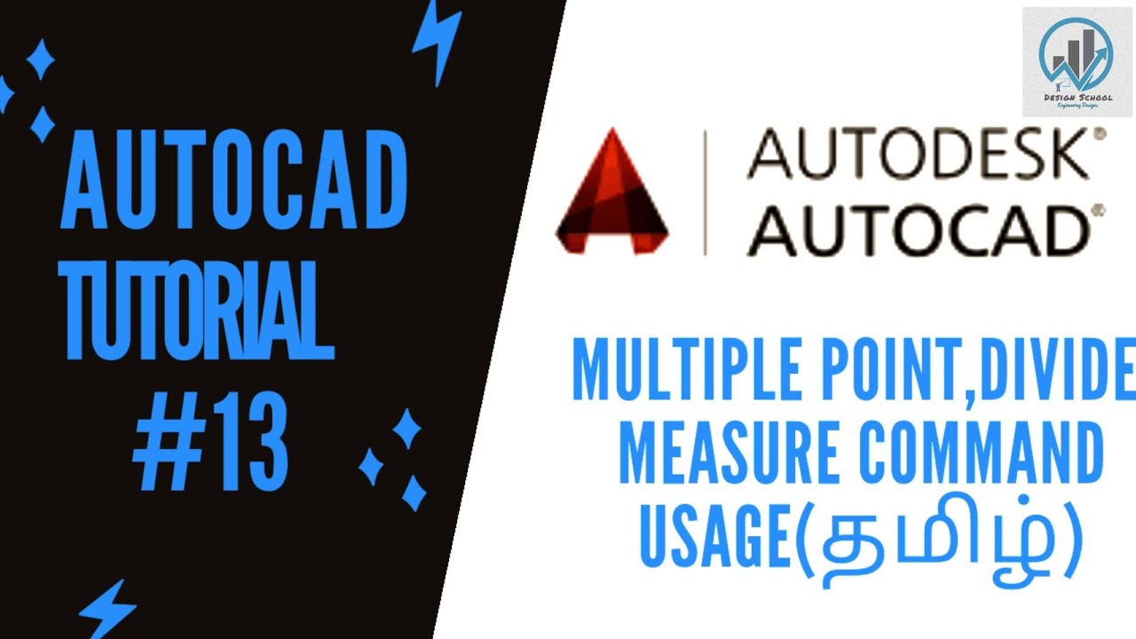 Autocad Tutorial 13use Of Multiple Pointsdivide And Measure Command In Autocad Tamil Youtube
