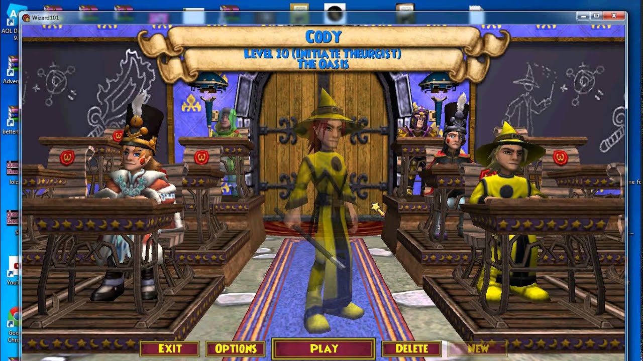 wizard101 episode 1 all of my characters - YouTube