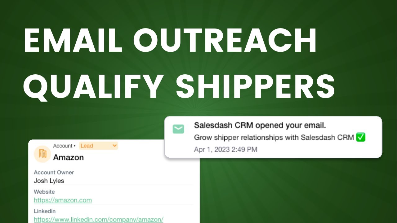 Freight Broker Software: Emailing, Profiling, Qualifying Shippers - YouTube
