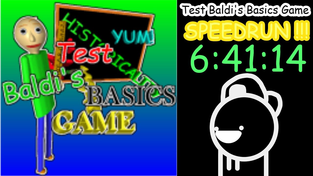 Baldi's Basics Test Game ROBLOX speedrun ! 6:41:17 - YouTube