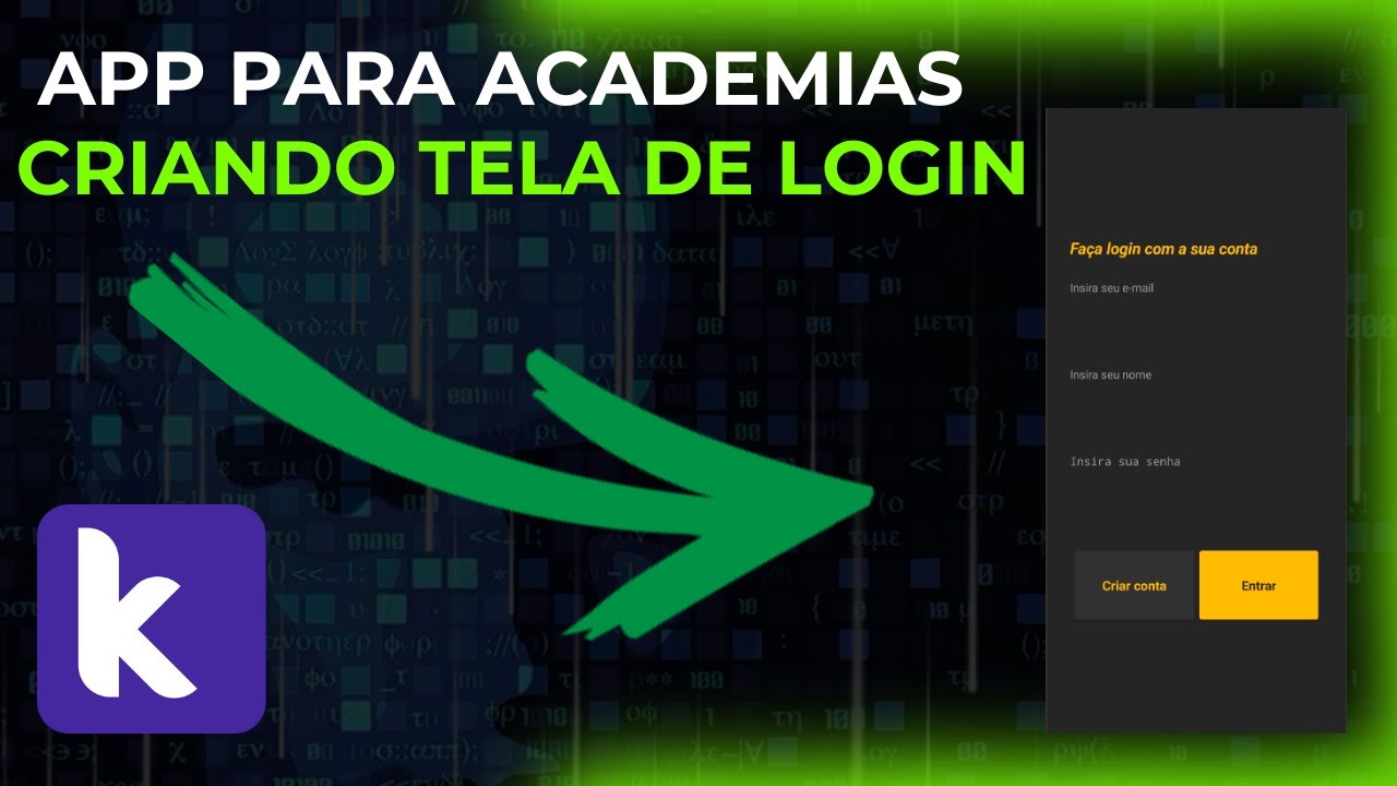 Criar app para Academias no Kodular Tela de Login - YouTube