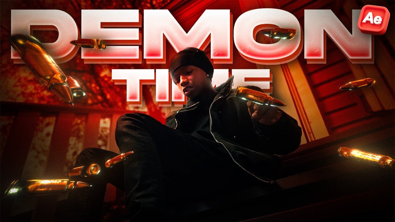 RED DEMON EFFECT with 3D Bullets Flying (After Effects Tutorial) - YouTube