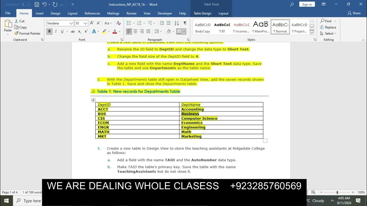 New Perspectives Access 2019 Module 1 SAM Project 1b - YouTube