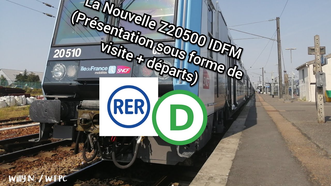 La Nouvelle Z20500 IDFM, Visite du train et départs - YouTube