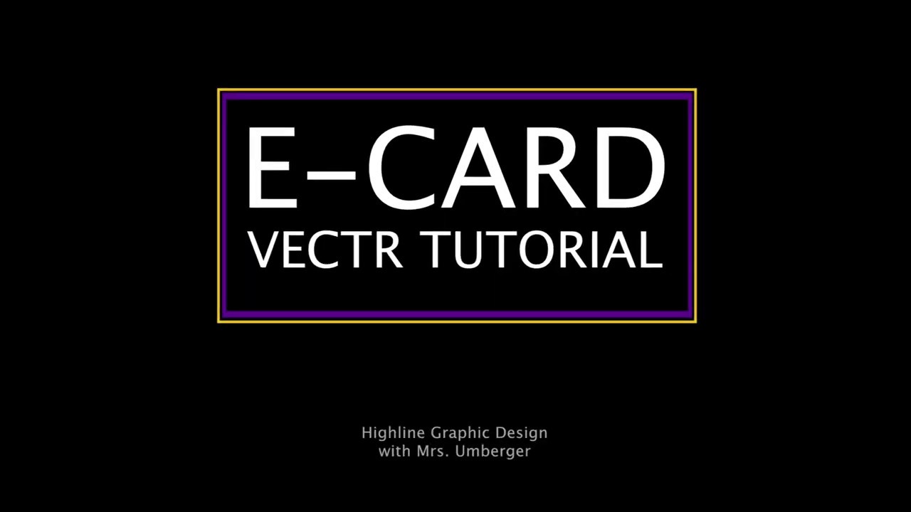 VECTR Tutorial: E-Card - YouTube