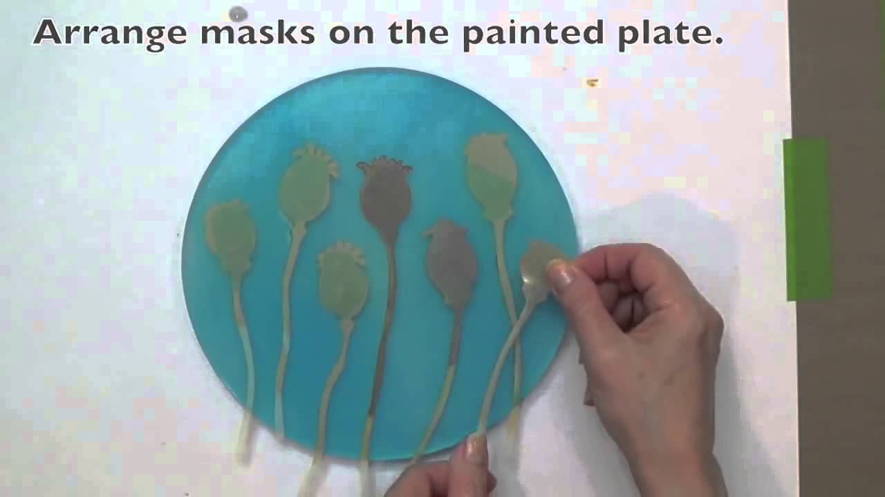 Round Monoprinting Plate by Gelli Arts - YouTube
