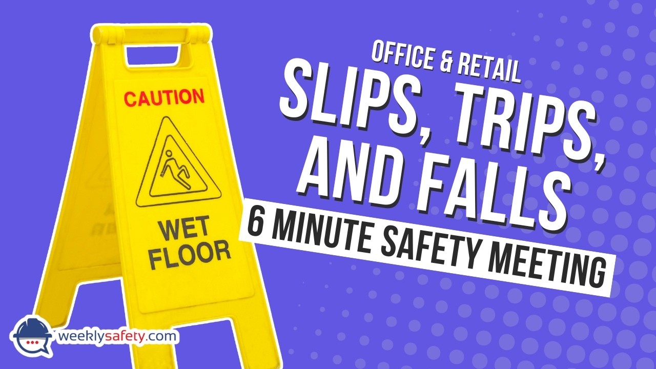 Safety Meeting on Slips, Trips, and Falls for Office and Retail - YouTube