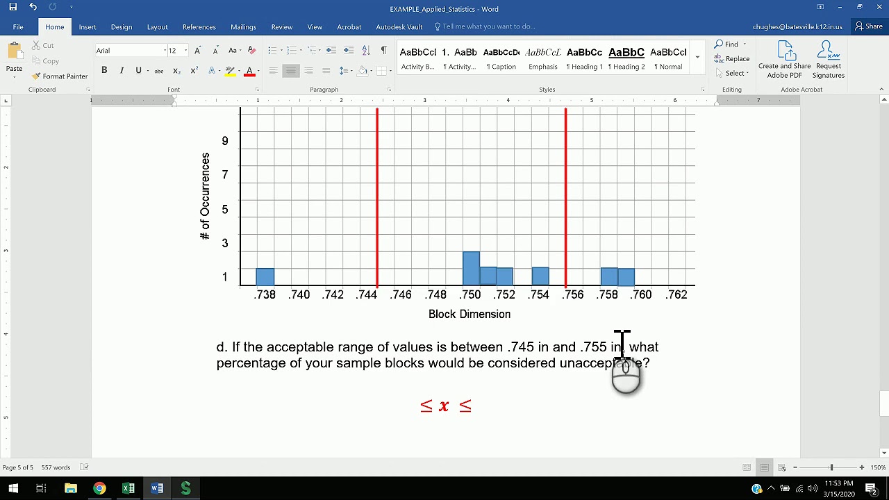 Applied Statistics EXAMPLE Part 4 - YouTube