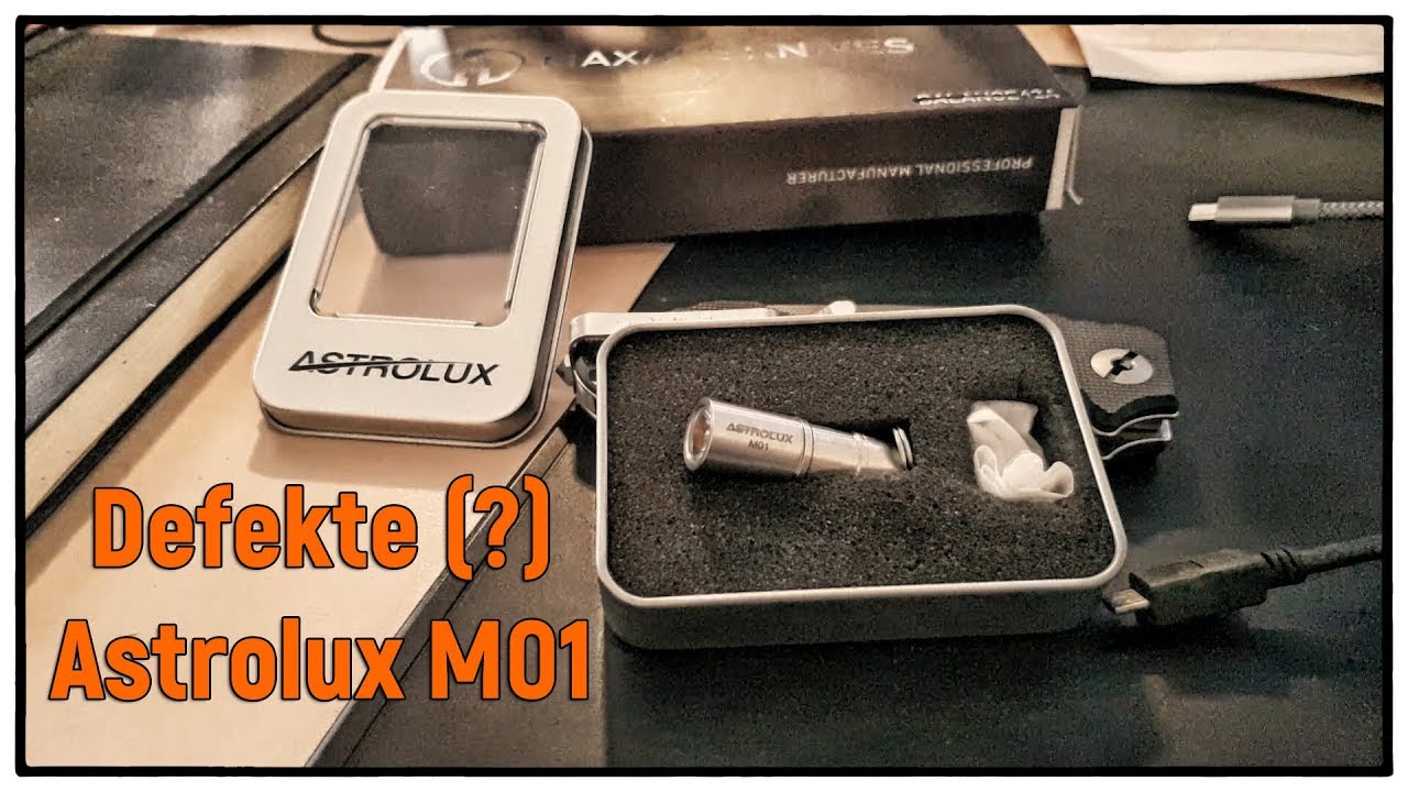 Defekte (?) Astrolux M01 EDC Schlüsselbund LED Taschenlampe ;-) - YouTube