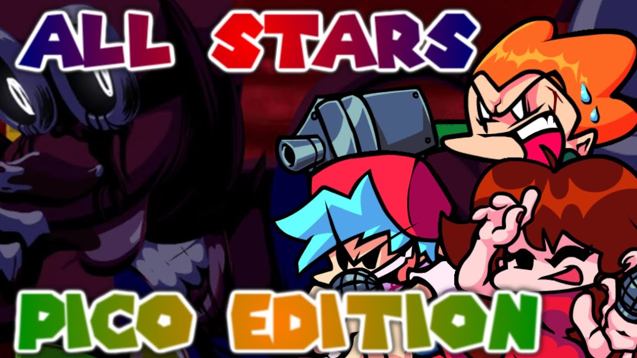 FNF - "New Player, yet the Same Result" | All Stars but Pico joins the ...