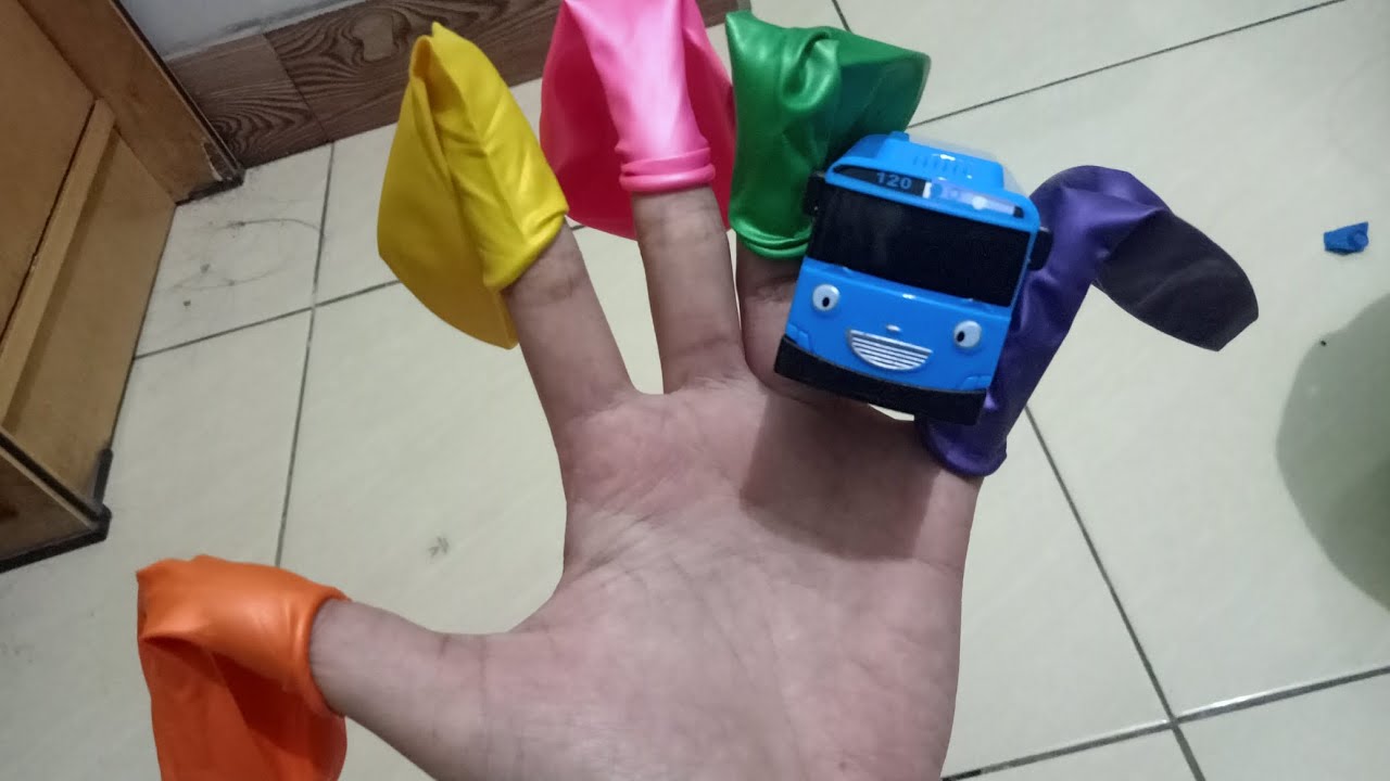 Lagu The Finger Family Bersama Tayo, Mami Finger, Lagu Ibu Jari, Lagu ...