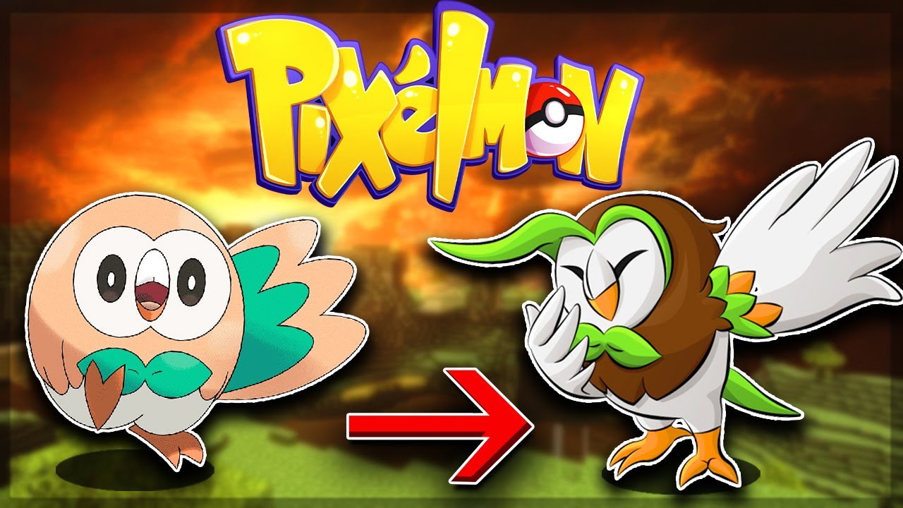 Minecraft: A EVOLUÇÃO DO ROWLET!! - PIXELMON ONLINE #3 - YouTube