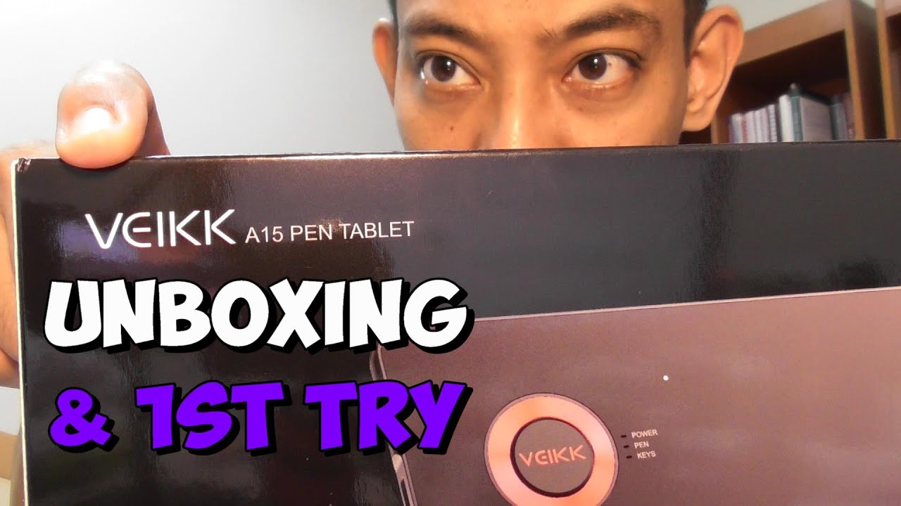 VEIKK A15 Pen Tablet - Unboxing & First Test Use - YouTube
