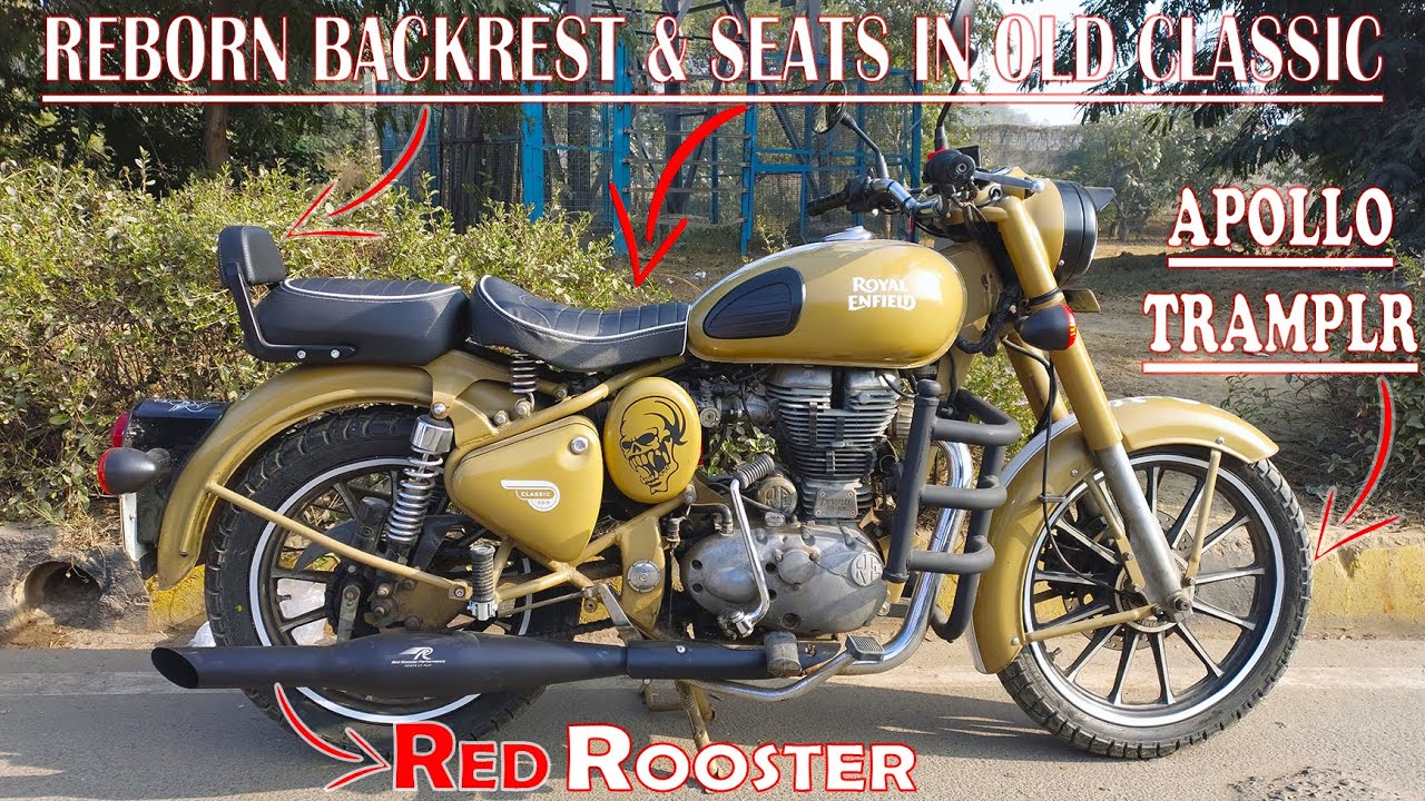 Royal Enfield Classic Modified | Reborn Backrest in Old Classic ...