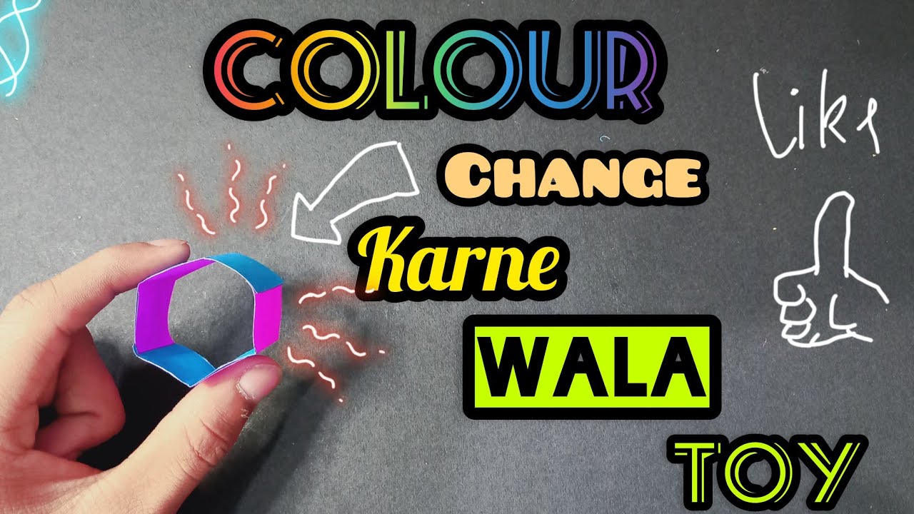 HOW TO MAKE COLOUR CHANGING PAPER TOY!! colour changing toy paper se ...
