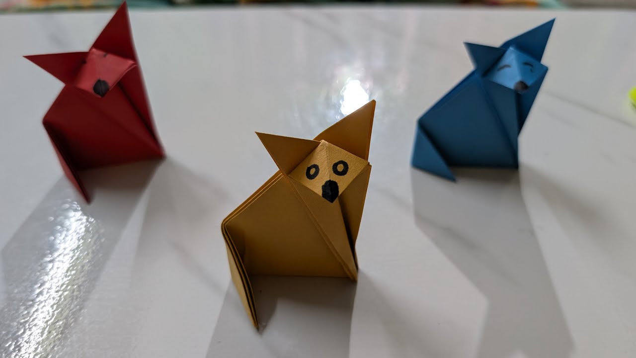 Create a Cute Origami Fox in Just Minutes! Easy Step-by-Step Guide ...