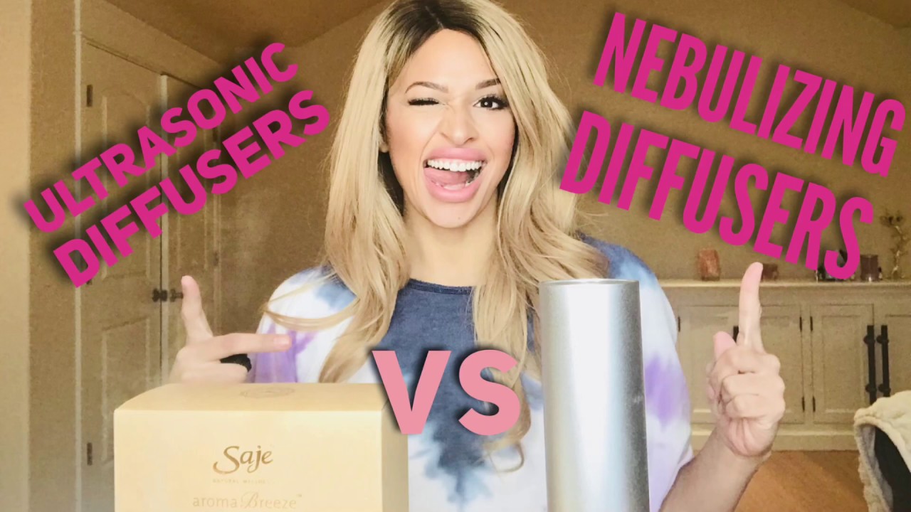 Ultrasonic diffuser (saje) VS Nebulizing Diffuser (aromatech Aromini BT ...