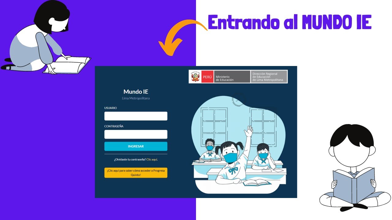 Como ingresar al Mundo IE (estudiantes CEBA) - AYUDITADEJUDITTH - YouTube