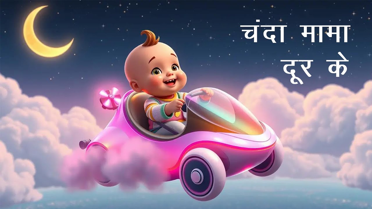 चंदा मामा दूर के Chanda Mama Dur Ke | Children Hindi Rhyme Hindi Poem ...