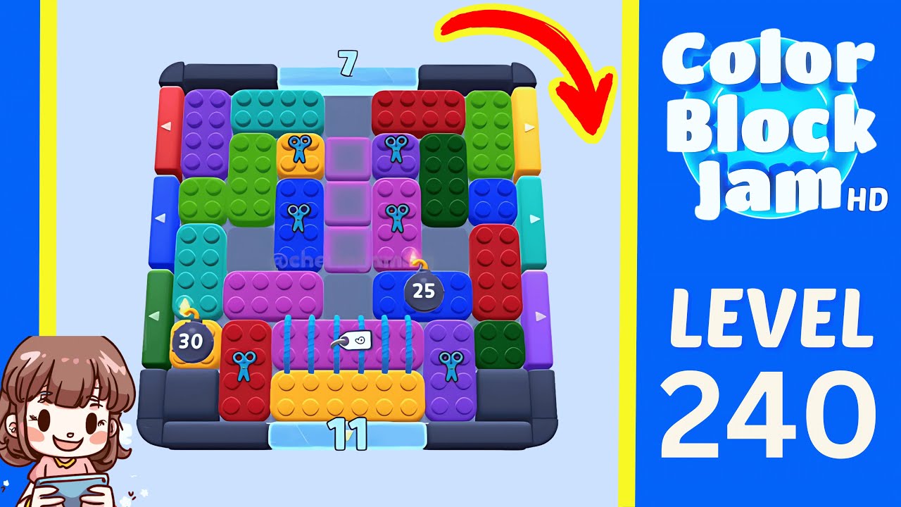 Color Block Jam Level 240 Solution Walkthrough - YouTube
