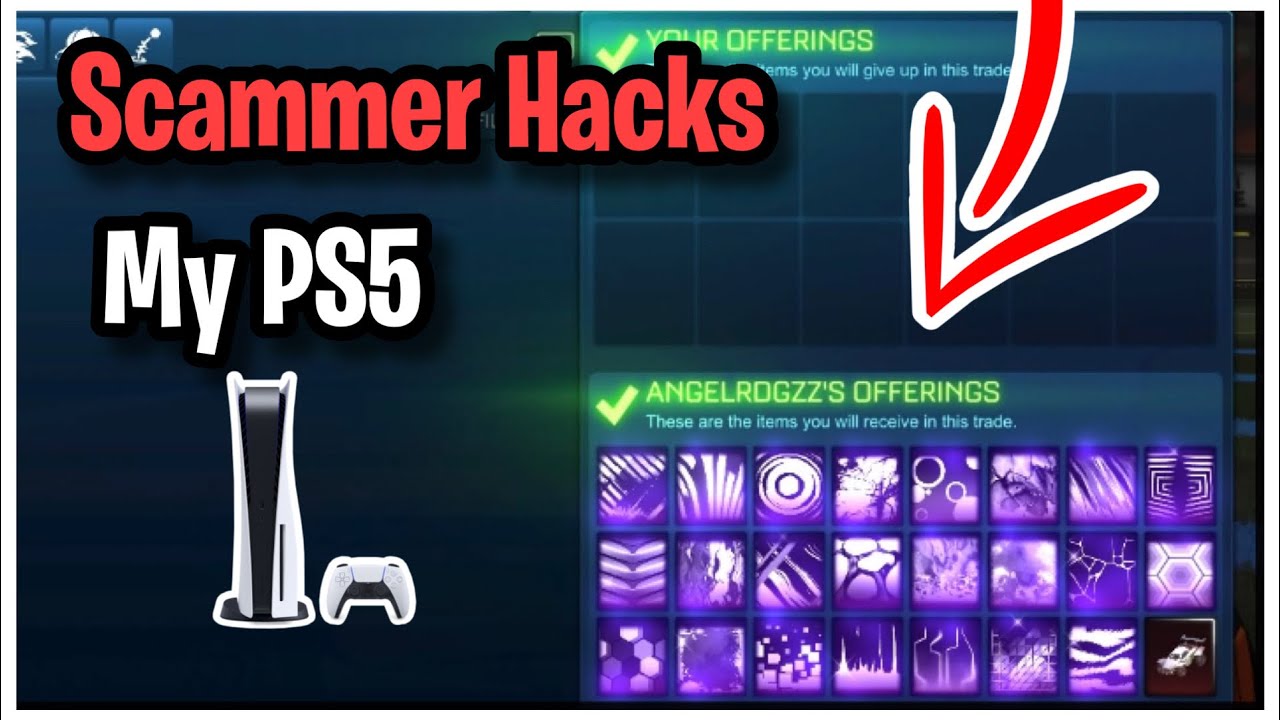Scammer HACKS my PS5 Account! (Scammer Gets Scammed) Rocket League ...