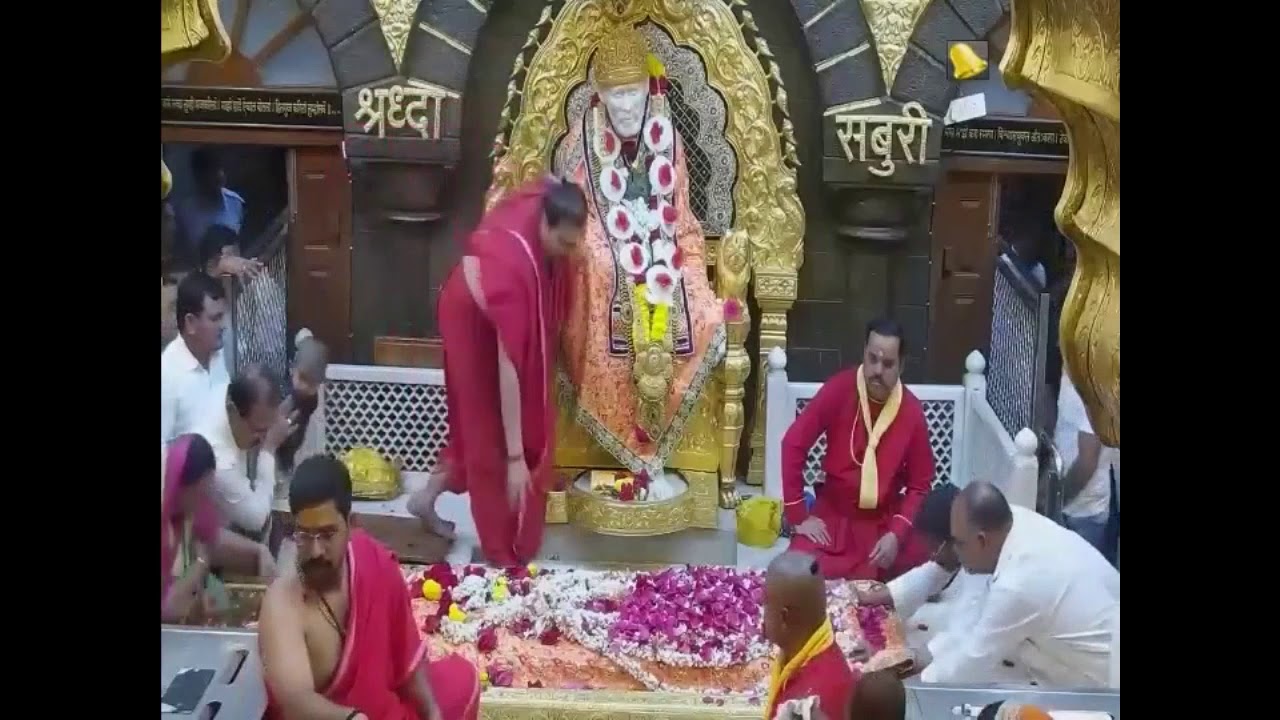 Shirdi Saibaba LIVE darshan from Samadhi Mandir, Shirdi. Monday, 9th ...