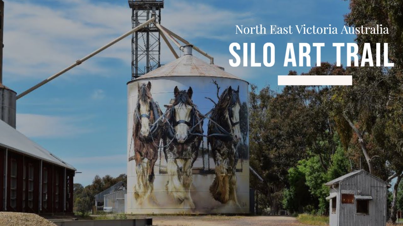 Exploring the North East Silo Art Trail in Victoria, Australia - YouTube