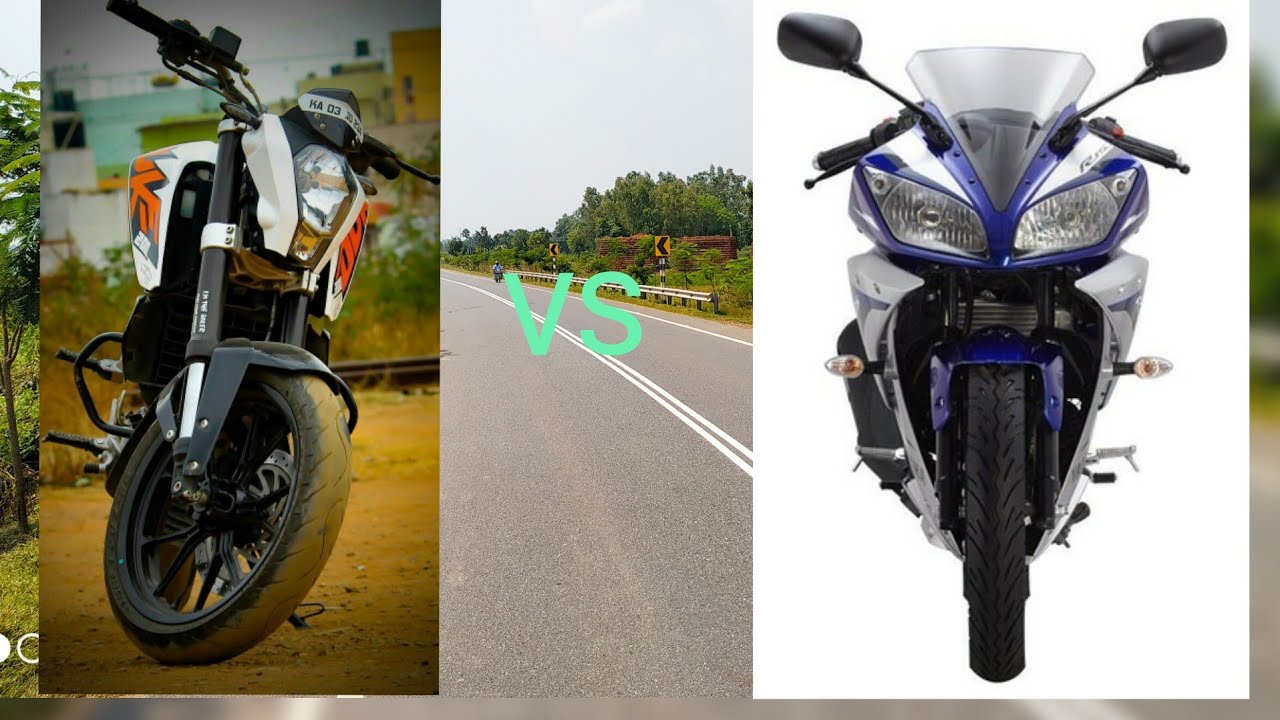 KTM vs R15 Sprawling - YouTube