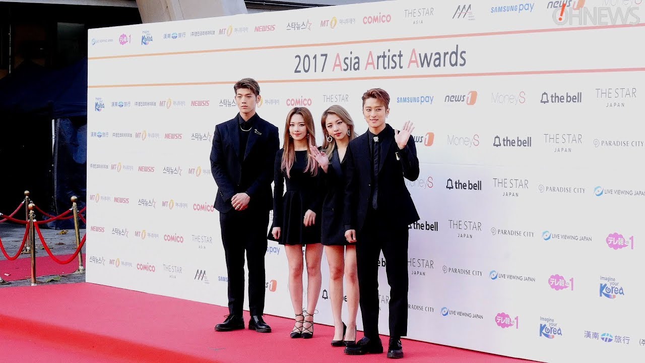 [Oh뉴스영상] 카드(KARD), 2017 AAA 레드카펫 영상 - YouTube