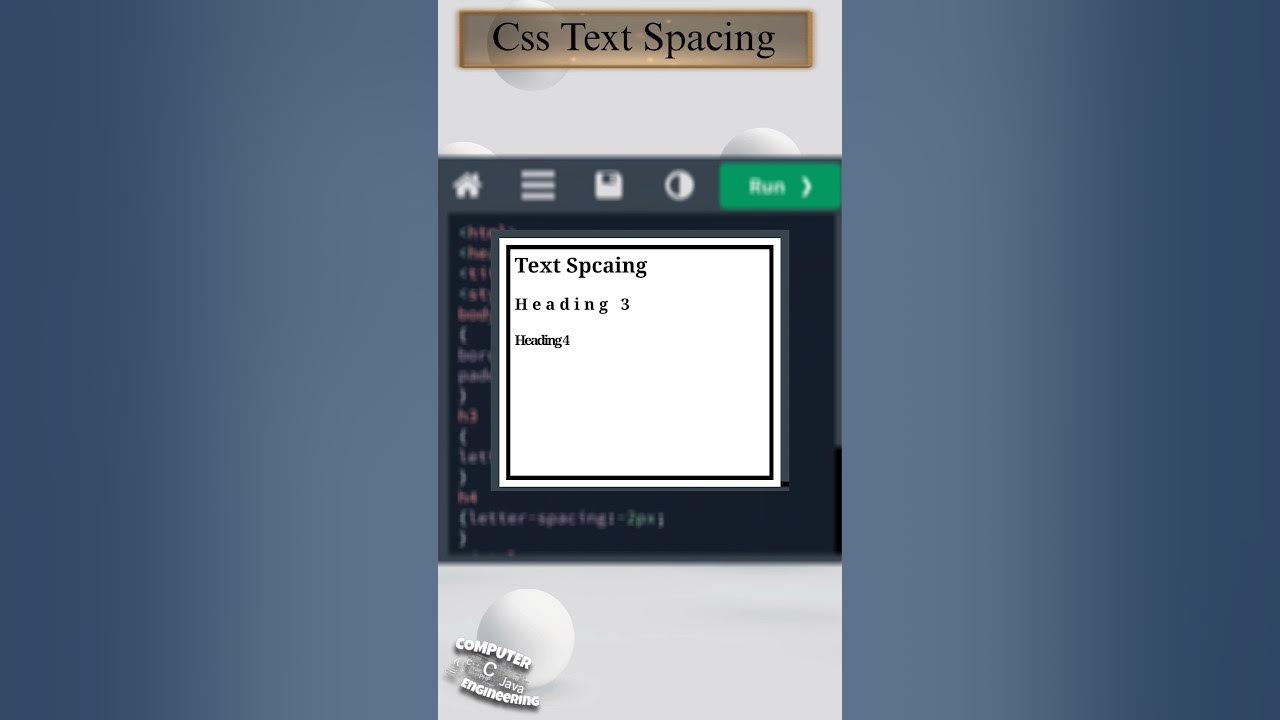 𝐂𝐬𝐬 𝐓𝐞𝐱𝐭 𝐒𝐩𝐚𝐜𝐢𝐧𝐠 | #text #spacing #heading #css #style #html #html5 #htmlcss @Educationslearning ...