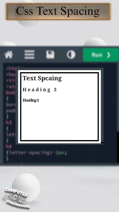 𝐂𝐬𝐬 𝐓𝐞𝐱𝐭 𝐒𝐩𝐚𝐜𝐢𝐧𝐠 Text Spacing Heading Css Style Html Html5 Htmlcss Educationslearning