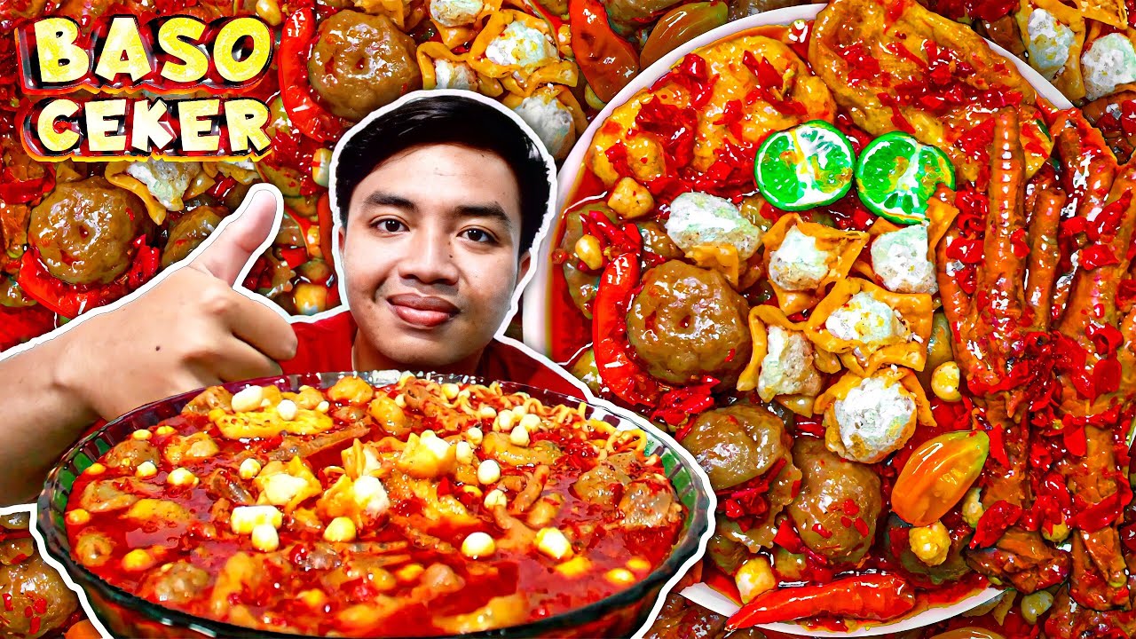 Mukbang Baso Aci Ceker Mercon Pedas Asmr Baso Aci Collab With
