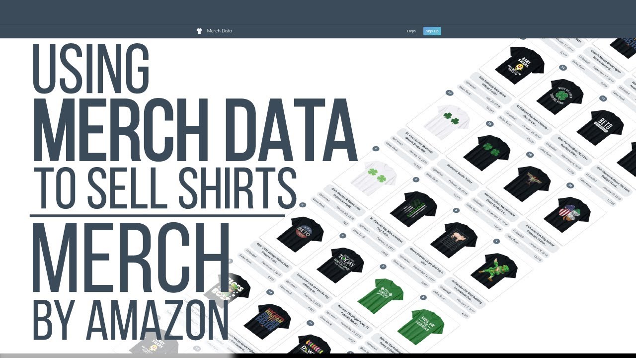 Tier Up on Merch By Amazon Using Merch Data - Sell Shirts W BSR, Print ...