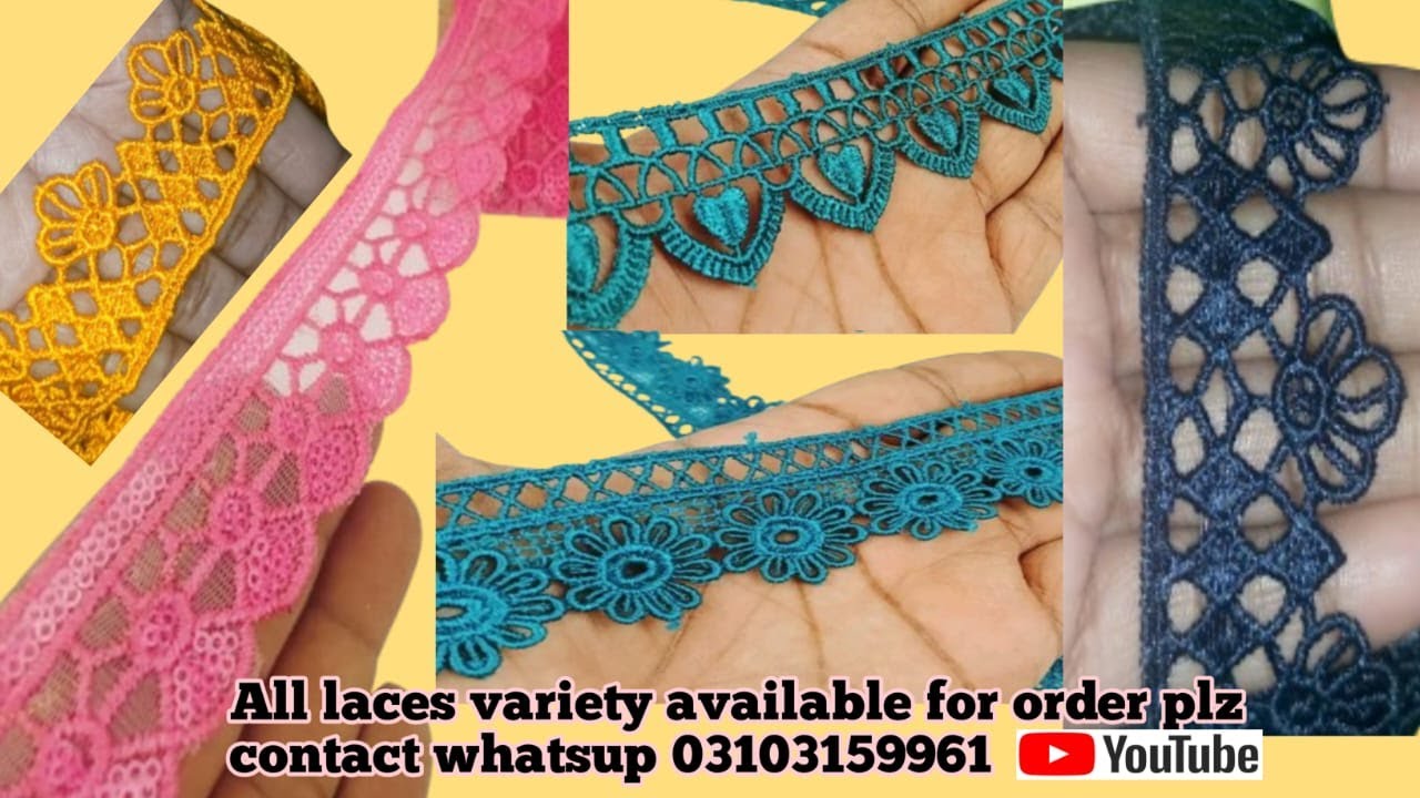 Latest gpo design| milky lace design| sitara lace design - YouTube