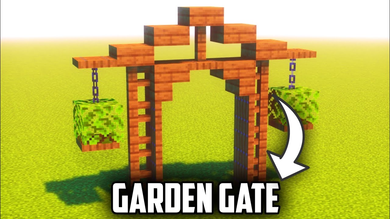 GARDEN GATE BUILD FOR YOUR MINECRAFT WORLD | #subscribe #minecraft # ...