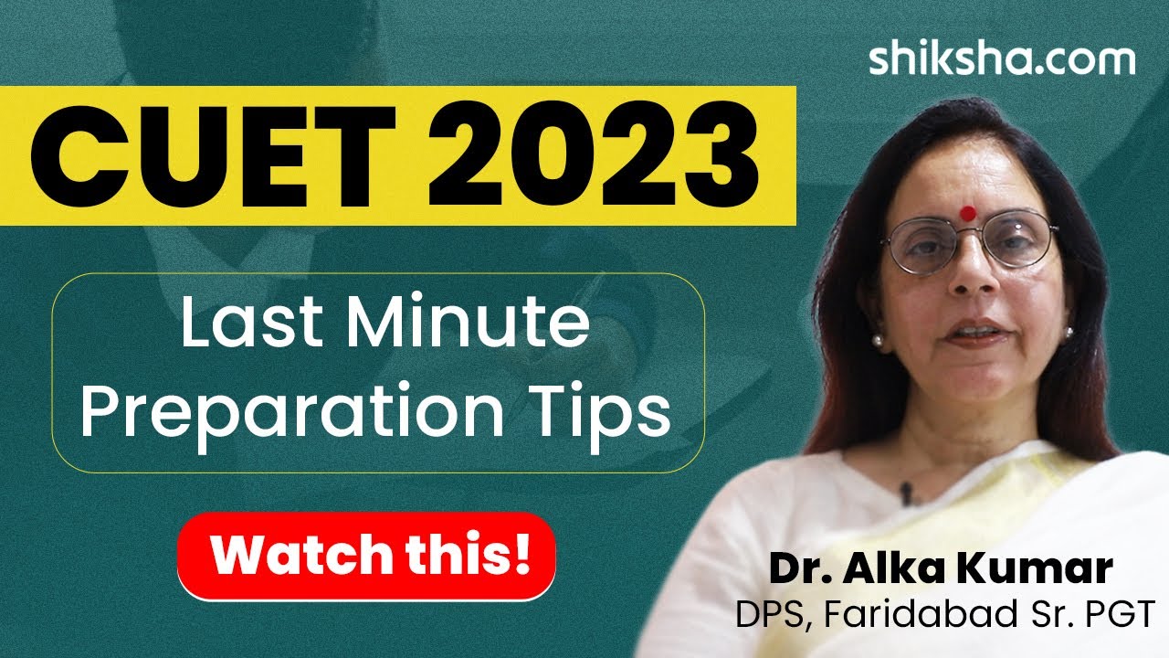 CUET Preparation Tips 2023: Study Plan, Strategy, Time Table - YouTube