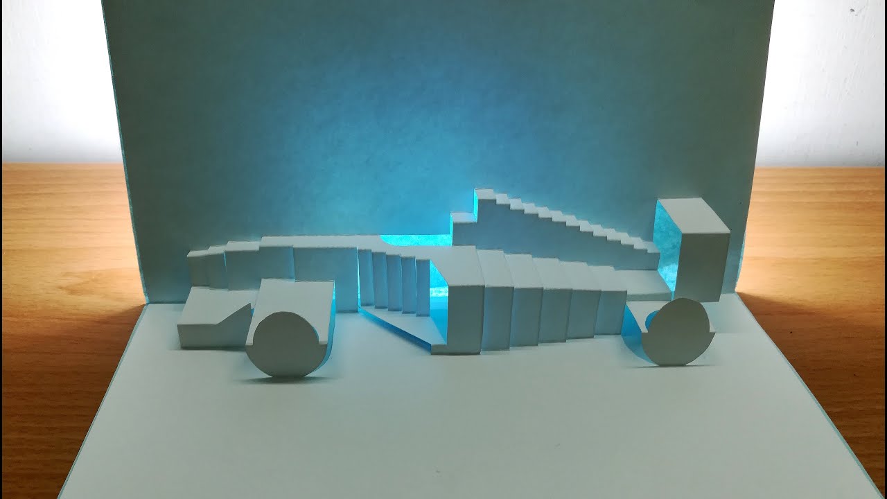 3d Formula One｜F1 pop up card｜F1 paper art｜kirigami｜origami ...