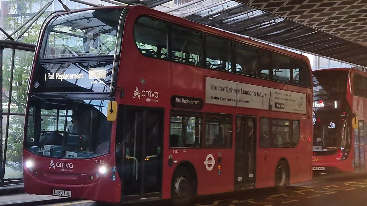 Arriva London T182 LJ60AUL On DLR Replacement Bus Service | ADL Enviro ...