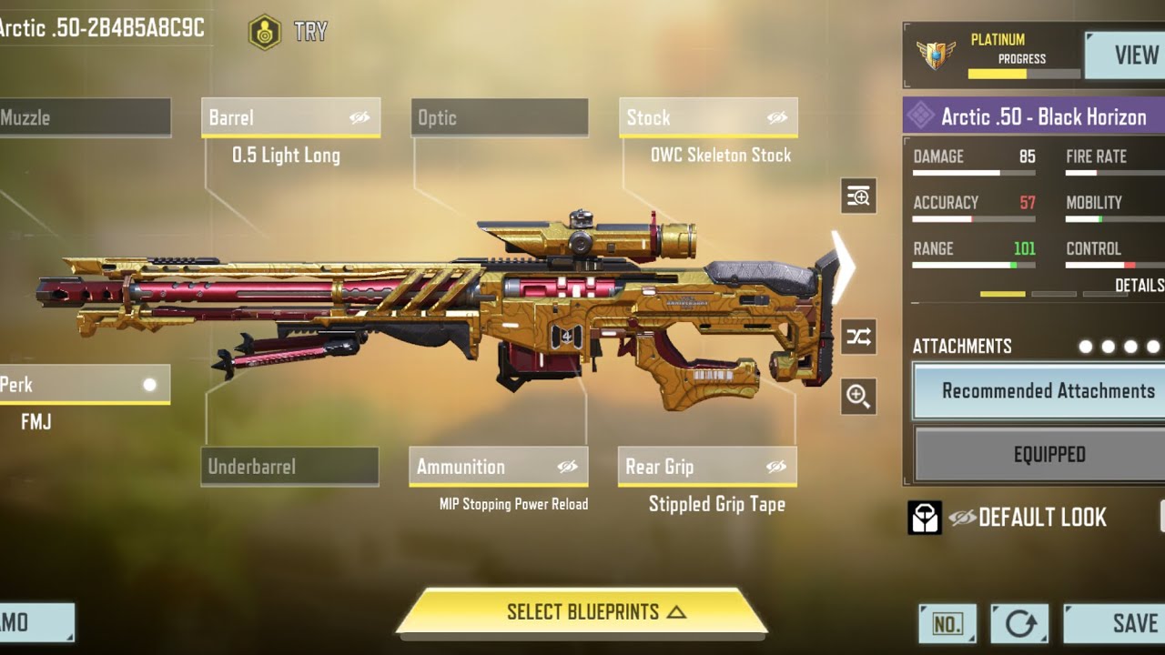 Getting gold for the Arctic 50 in CODM - YouTube