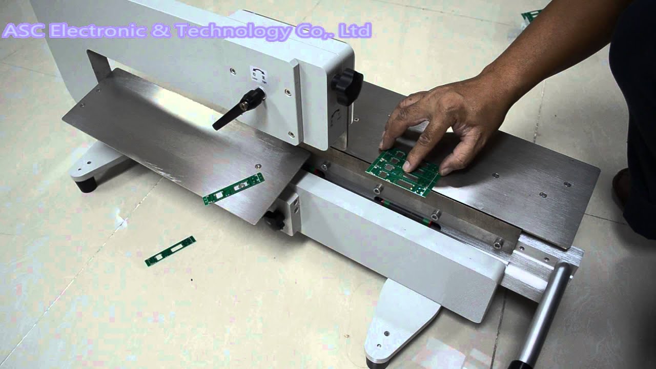 hand push pcb cutting machine ASC-510 video - YouTube