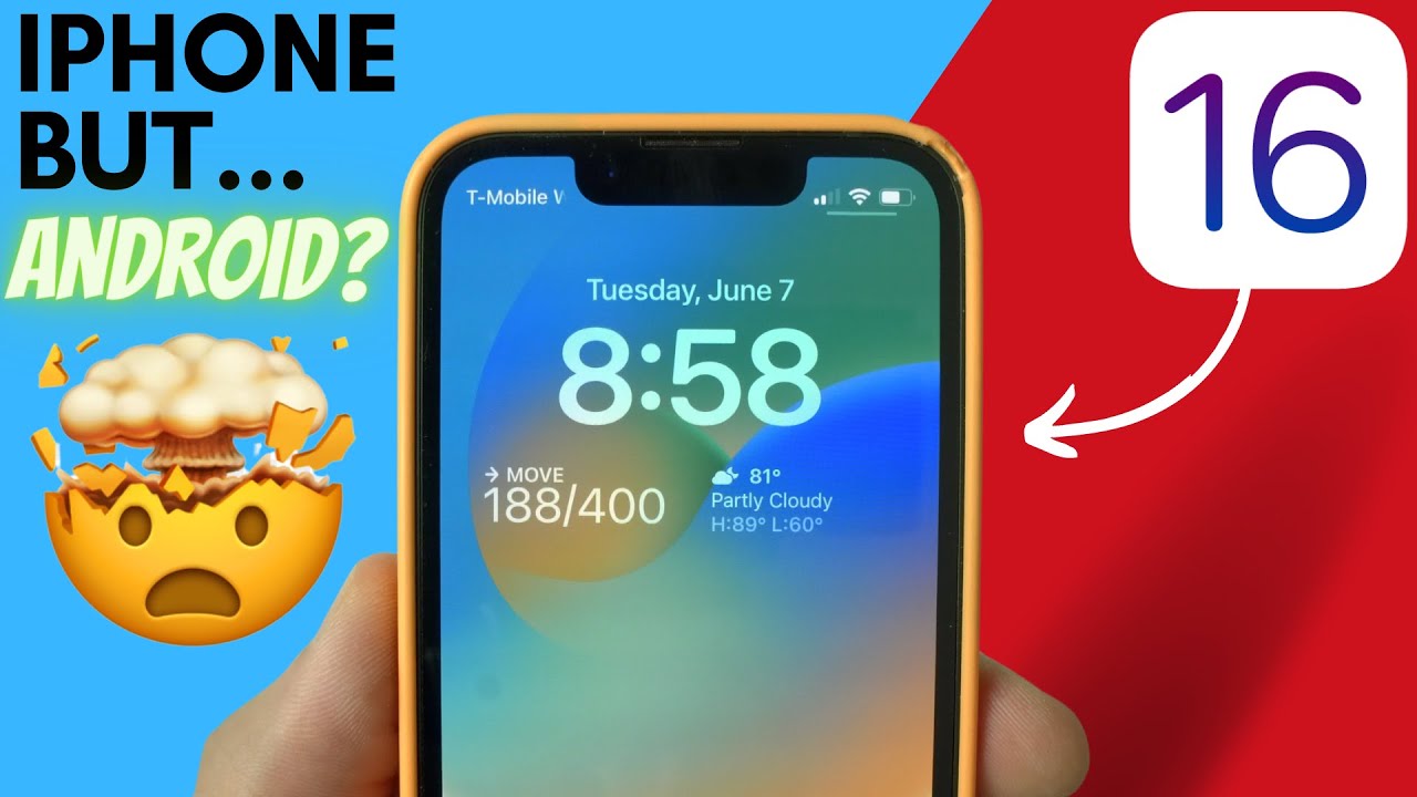iOS 16 Turns iPhone Into Android 😅 - Walkthrough - YouTube