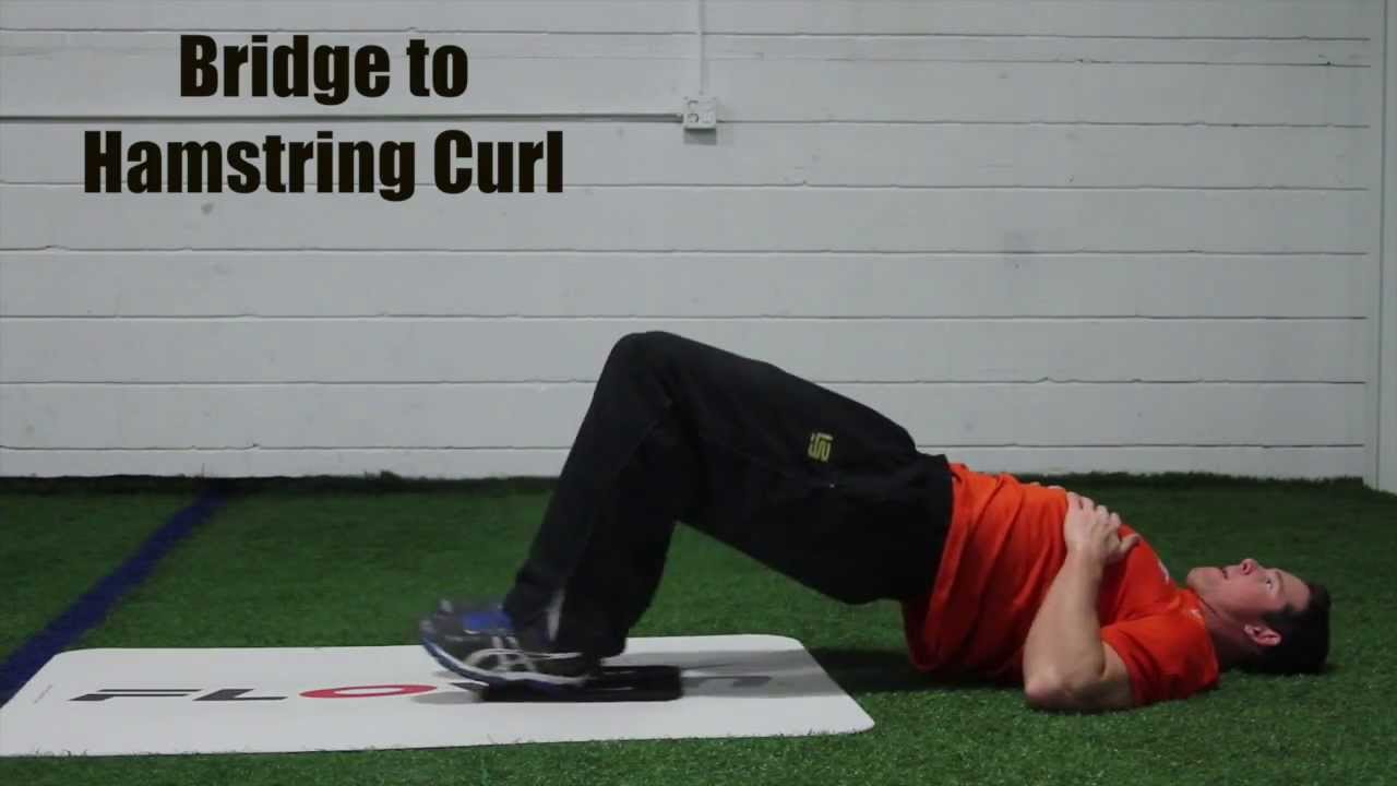 Bridge to Hamstring Curl - YouTube