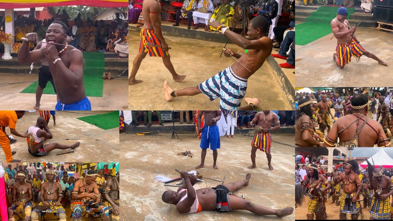Bassare People in Ghana's Knife Display at Nyanoa shocks Many. This is ...