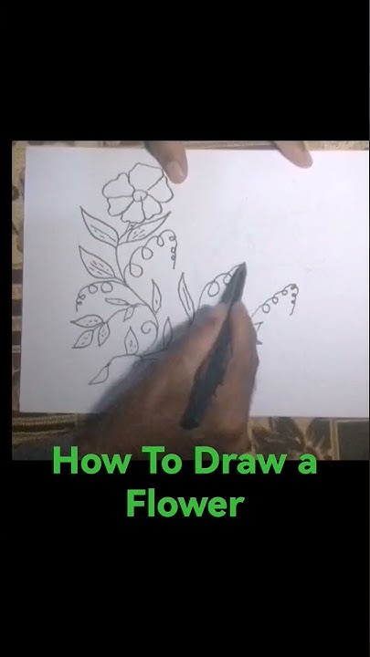 How to Draw a Flower. - YouTube
