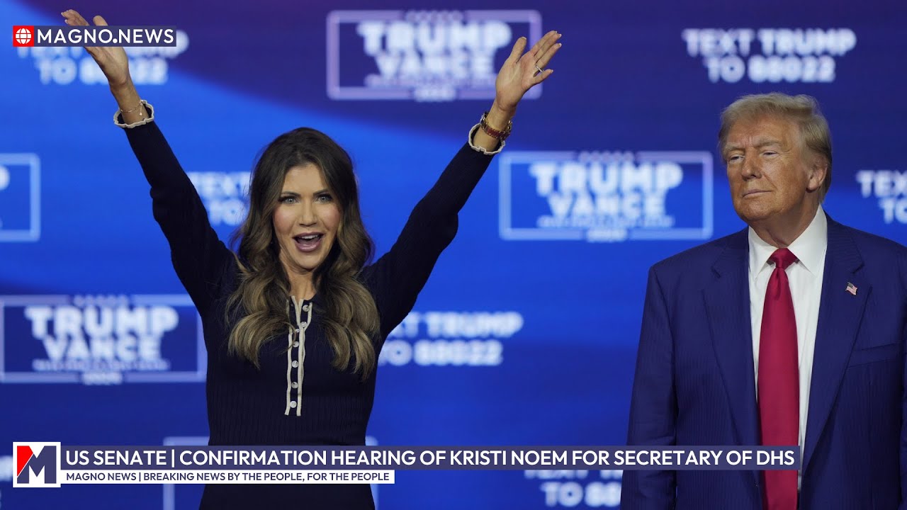 Kristi Noem | Donald Trump's pick for Secretary of DHS faces Senate ...
